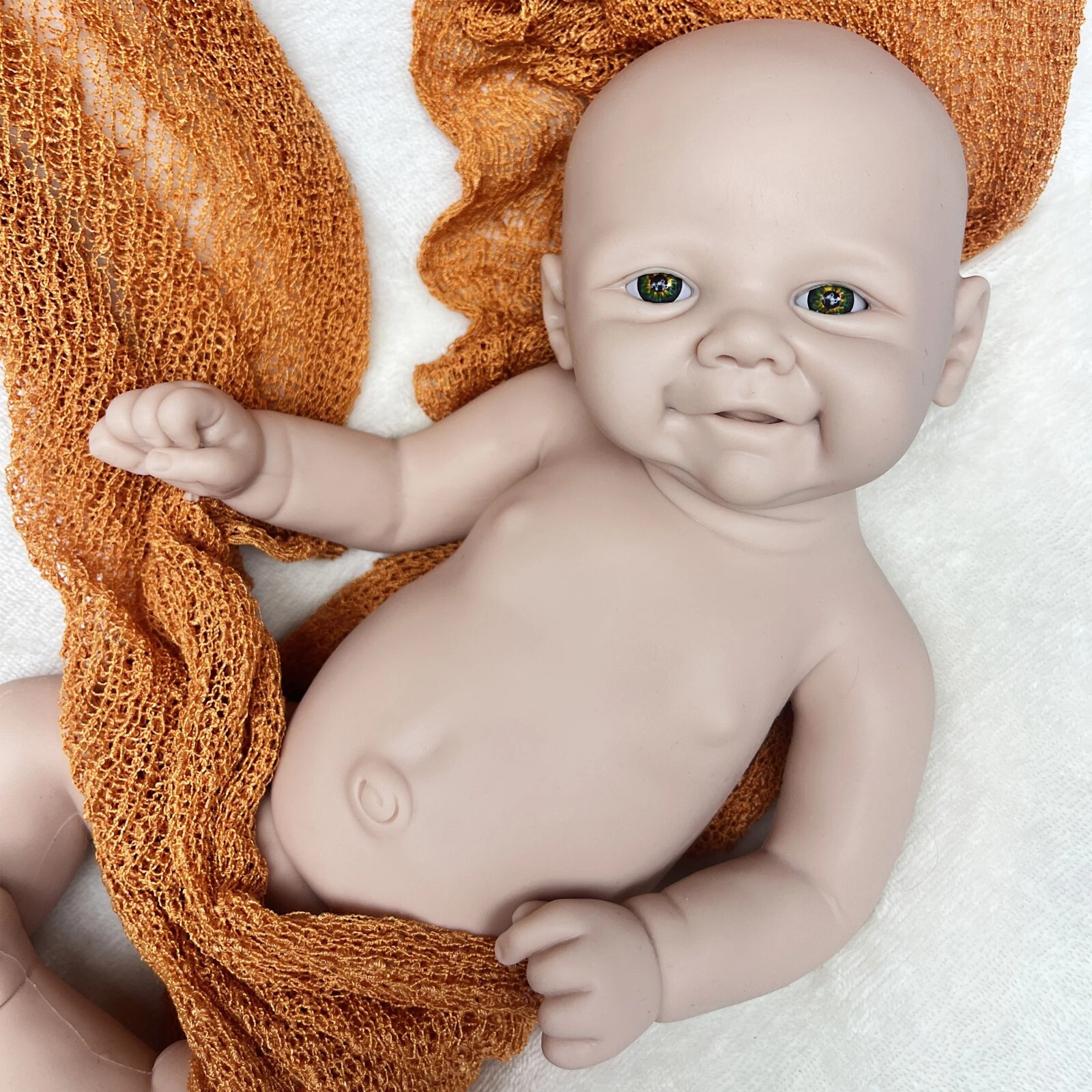 42cm Full Body Silicone Girl Baby Doll Reborn Realistic Adorable Soft ...