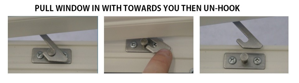 UPVC Hook Window Restrictor. Child Lock Restrictor Safety Catch. X 5 ...