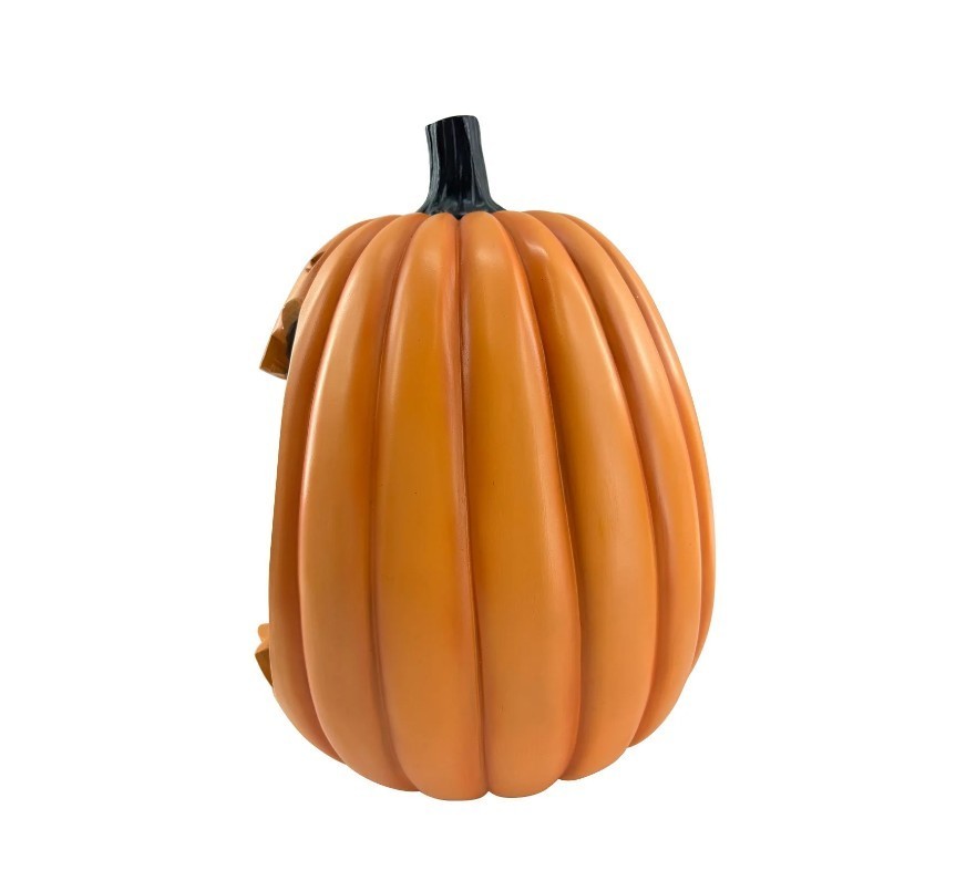 13.75" Pre-Lit Pumpkin Scene Halloween Decoration with LED Lights ...