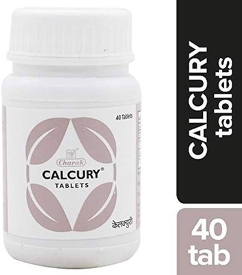 6 x Charak CALCURY Tablets (40tab) Herbal, Helps disintegrate calculi ...