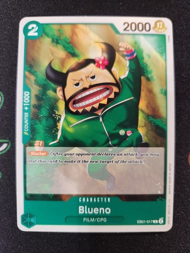 EXACT CARD PICTURED One Piece TCG EB01-017 Blueno Memorial Collection ...