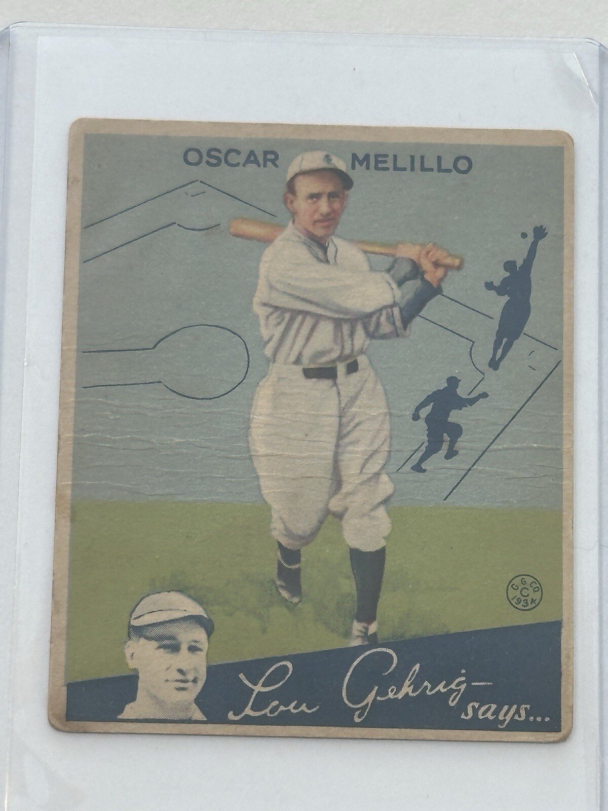 1934 Goudey #45 Oscar Melillo St. Louis Browns - Creased | eBay