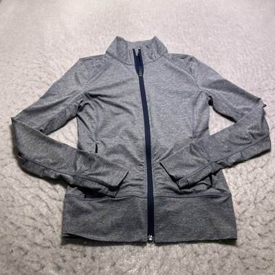 Lole Activewear Top Womens XS Extra Small Gray Mock Neck Full Zip ...