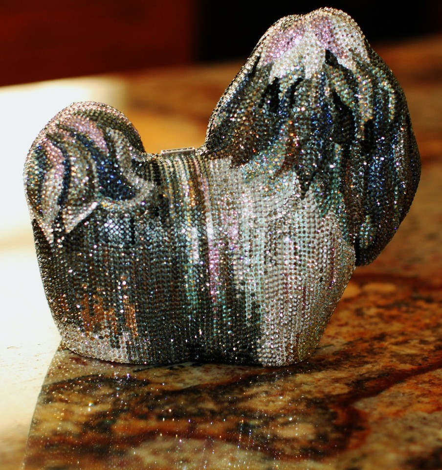 Judith Leiber STUNNING Shih Tzu Yorkie Maltese Lhasa Apso Dog Bag ...