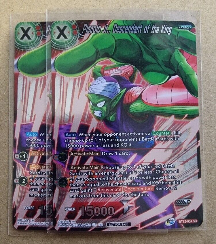 Dragon Ball Super TCG Piccolo Jr., Descendant of the King BT12-004 SR ...