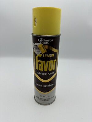 Vintage Early 1970's Full Can Lemon Favor Furniture Polish Spray Can ...