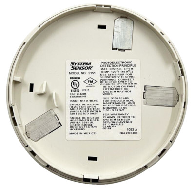 System Sensor 2151 Plug-in Photoelectric Smoke Detector | eBay