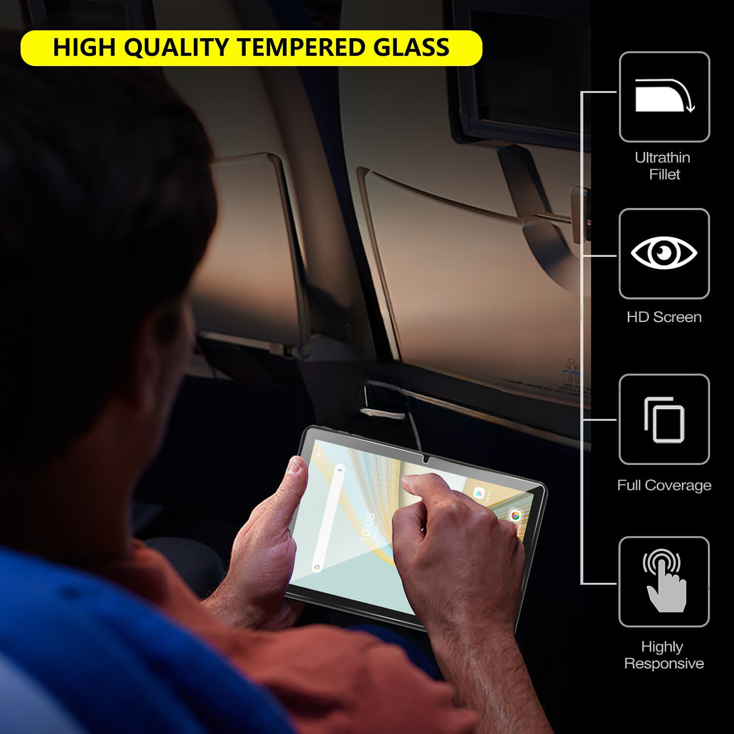 For Vortex ZTab10 BTab10 Tablet 10.1 Inch Tempered Glass Screen ...