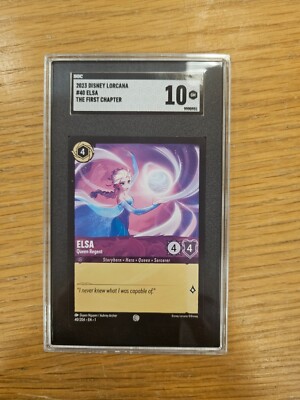 2023 Disney Lorcana #40 Elsa Queen Regent The First Chapter SGC Graded ...