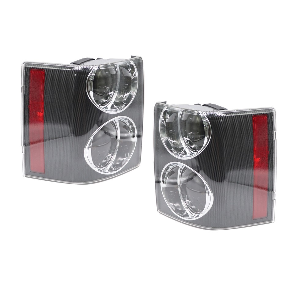 Pair Black Rear Lamp Tail Light For 2002-2009 Land Range Rover HSE ...