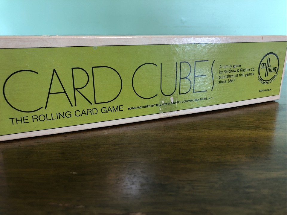 Vintage CARD CUBES Rolling card game! 1970 Poker cubes, Rolling Rummy ...