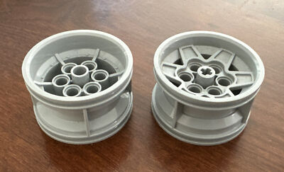 2x LEGO Technic Wheels Grey 56908 Truck 43.2 X 26 | eBay Australia