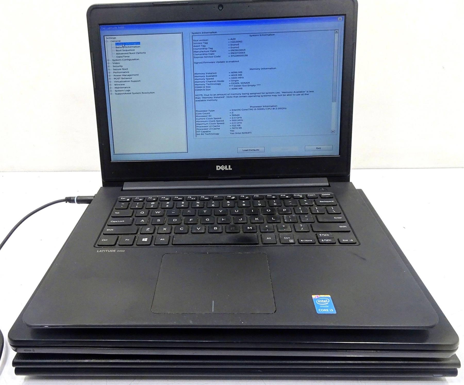 Lot 3 Mix Dell Inspiron, Latitude Core i3 5th Gen 4GB RAM No HD ...