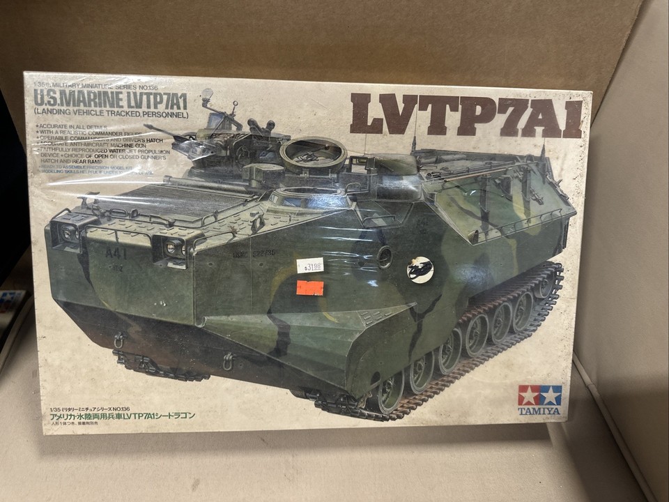 Tamiya US Marine LVTP7A1 Tracked Landing Vehicle 1/35 Model #35136 New Unopened | eBay