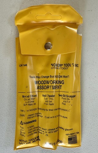 Noxon Spring Line Tools 3 pc "No Hammer" Nail Punch Chisel Set CA198 ...