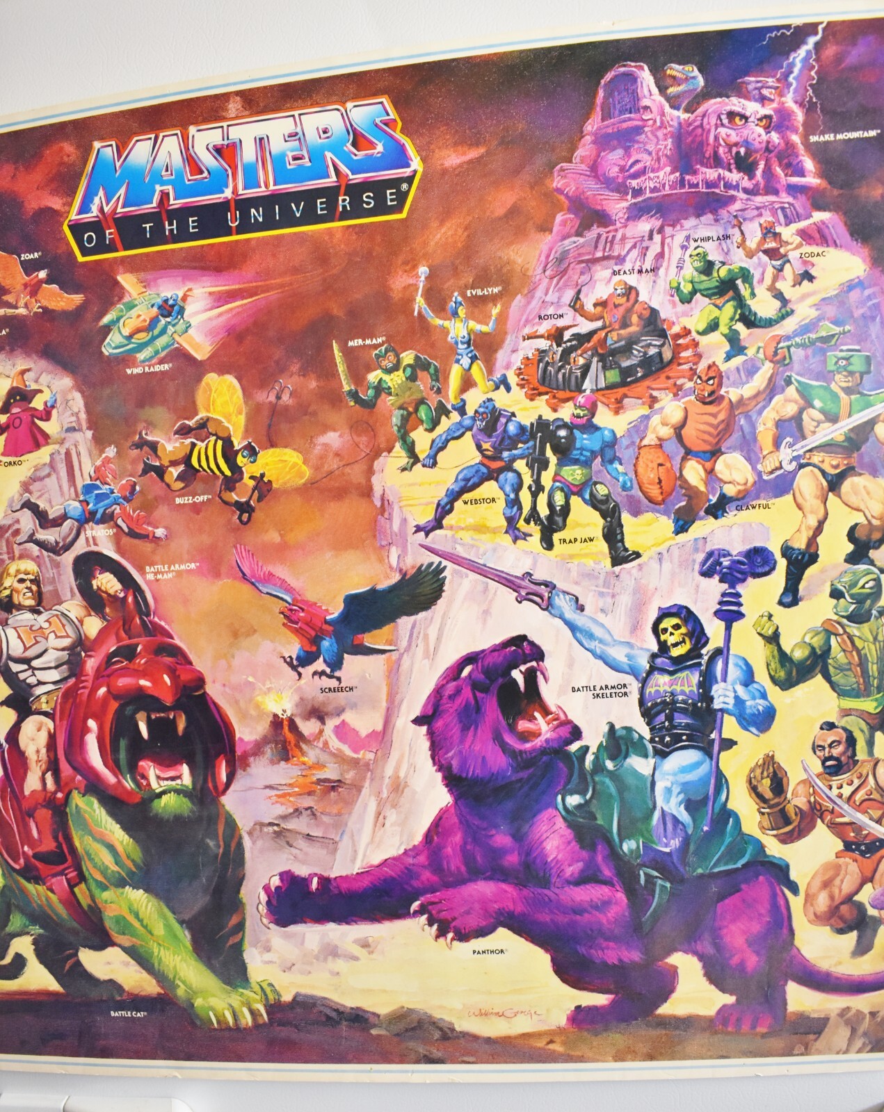 Vintage Mattel Masters Of The Universe Original 1984 Poster Filmation ...