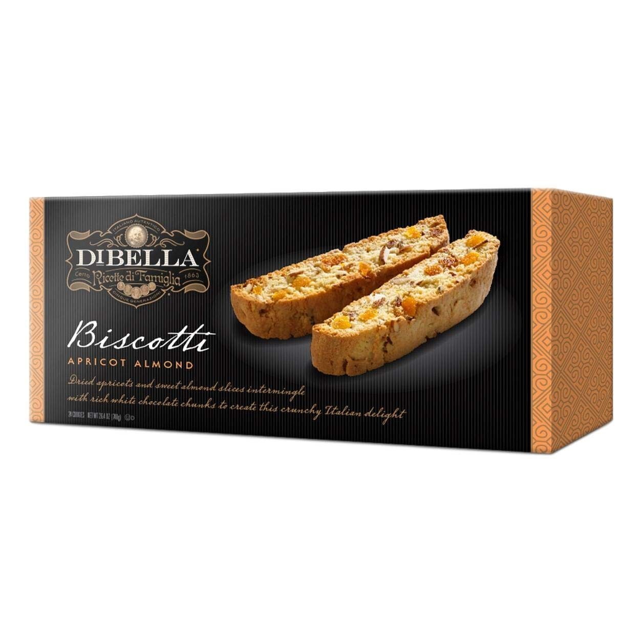 DiBella Biscotti Cookies –Apricot Almond, 12-Count 1-Pack | eBay
