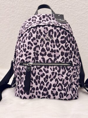 Kate Spade Chelsea Spotted Leopard Medium Backpack KH413 Limited NWT ...