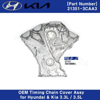 Hyundai Santa Fe Azera Kia Sorento Timing Chain Cover Assy 213513CAA3 ...