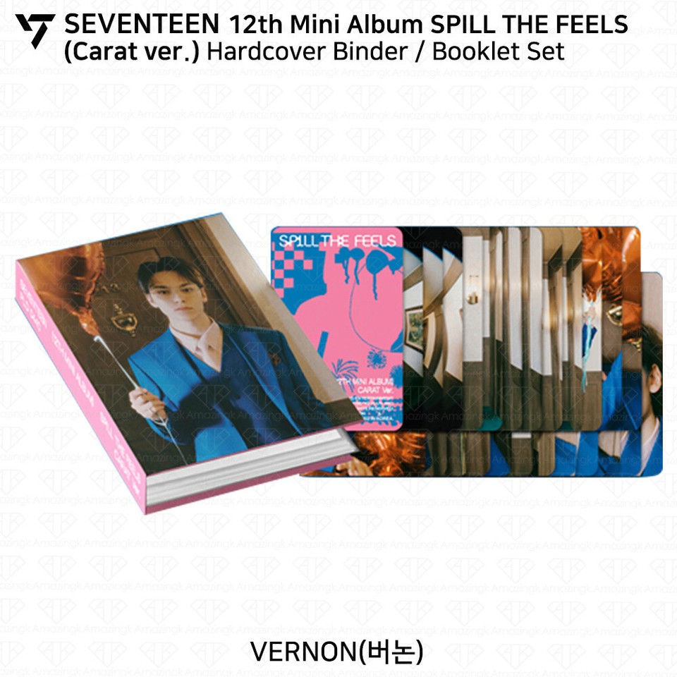 SEVENTEEN 12th Mini Album SPILL THE FEELS Carat Ver Binder Booklet ...