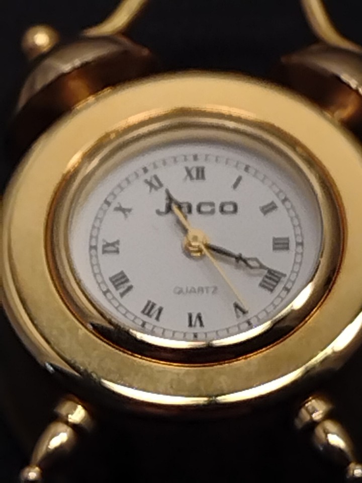 Jaco Clock Old Style Bell Miniature Collectible Desktop | eBay