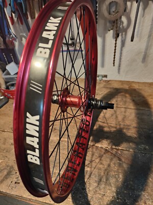 BLANK GENERATION XL BMX '6 Pawl' Cassette Wheel - 9t RHD - 36H - Red ...
