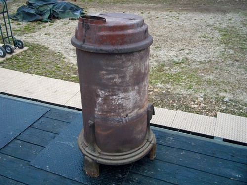 MILITARY WW2 BARRACKS STOVE HEATER DATED 1942 WORLD WAR 2 ERA -TENT ...