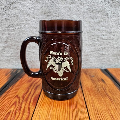 Glass Barrel Mug/Cup/Stein United States of America Bicentennial 1776 ...