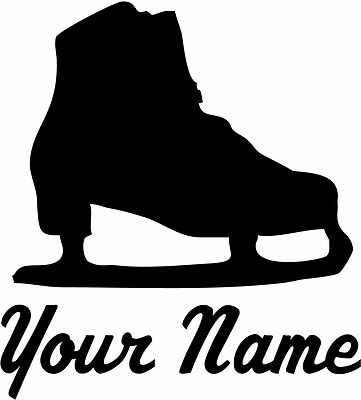 6 inch Customized Figure Skating Skate Vinyl Decal Sticker for Car ...
