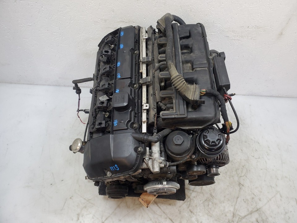 01-03 OEM BMW E39 530i M54B30 3.0L I6 RWD Engine Motor Long Block Assy ...