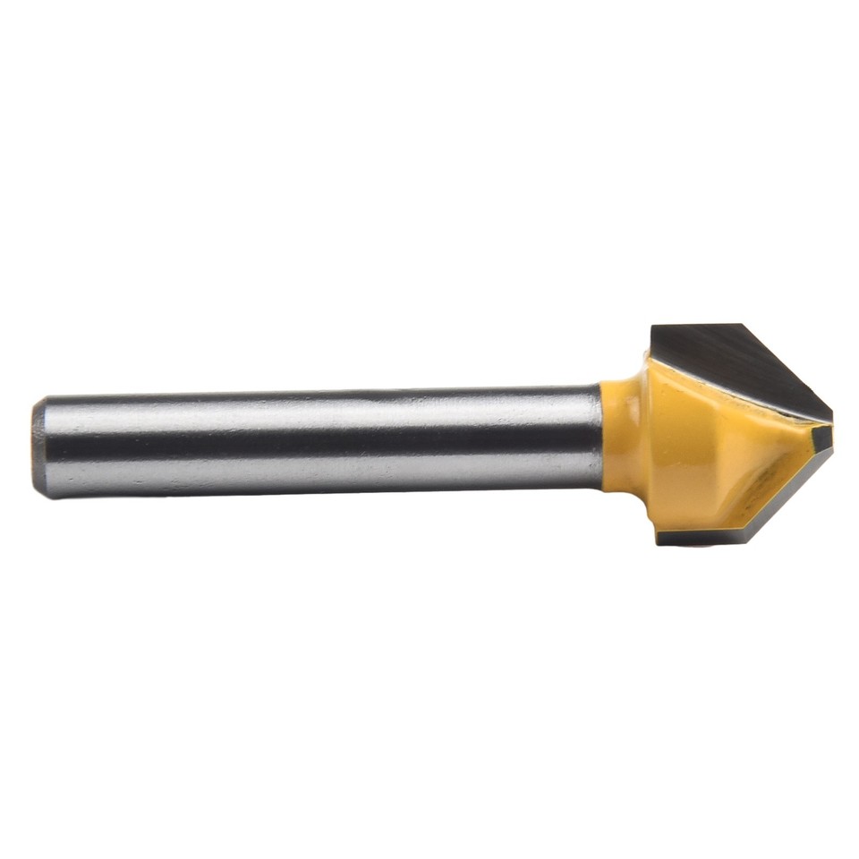 Flat Head Cutter For Acrylic MDF PVC Engraving Milling Cutter V-shaped ...