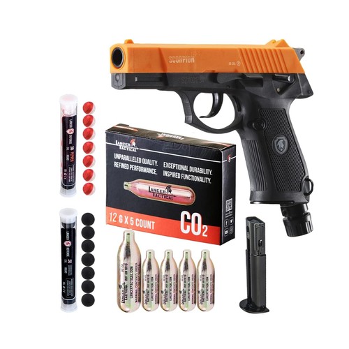 Lancer Tactical Scorpion 0.5 Caliber CO2 Non-Blowback Less Lethal ...