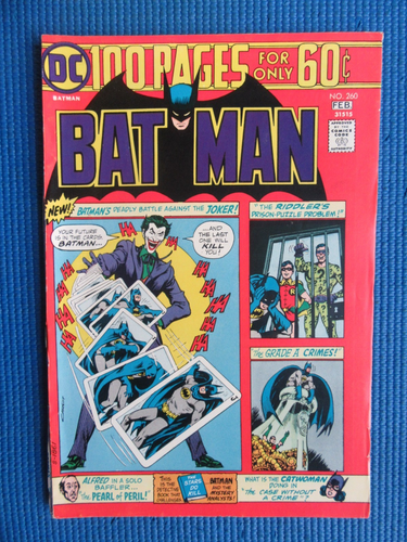 BATMAN # 260 - (FN+) -THE JOKER-RIDDLER-TWO-FACE-100 PGS-CATWOMAN ...