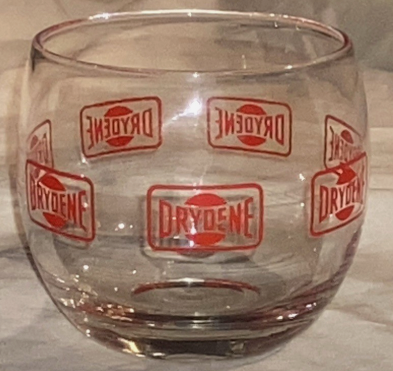 2 Vtg DRYDENE Whiskey Glass RARE Logo AUTO RACING Sprint Car NASCAR ...