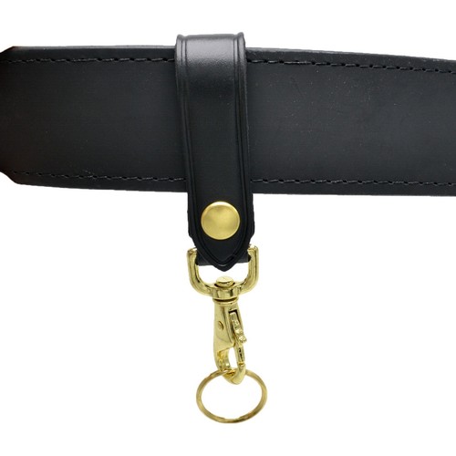 Jay Pee Leather Key Strap Police Belt Keeper Swivel Key Ring Brass ...