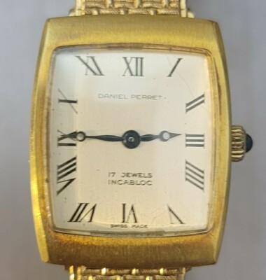 Vintage Daniel Perret women's 17 jewels manual watch. Works great #218 ...