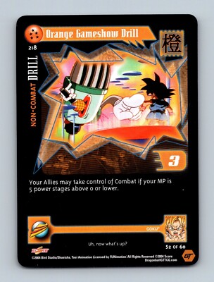 Dragon Ball GT TCG - Orange Gameshow Drill 218 - LIMITED Score Baby ...