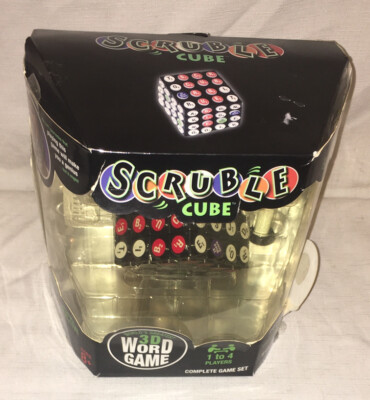 NEW ! SCRUBBLE CUBE WORD 3D GAME COMPLETE GAME SET 1 To 4 Players | eBay
