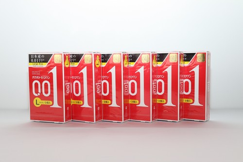 Large size OKAMOTO 0.01mm Ultra thin Condom 3pieces 6box Made In Japan ...