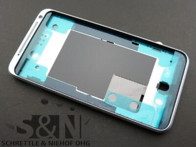 Original HTC EVO 3D G17 Frontcover Gehäuse frame Rand Kleber silber ...