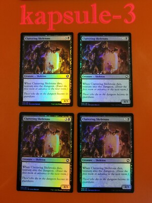 4x Clattering Skeletons | FOIL | Forgotten Realms | MTG Magic Cards | eBay