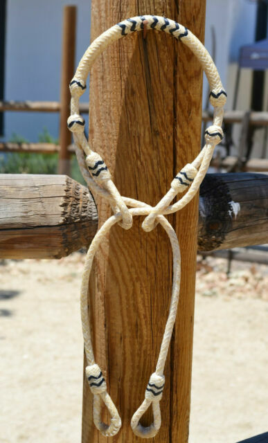 Jose Ortiz 100 Hand Braided Rawhide Indian Hackamore 8 Plait Red ...