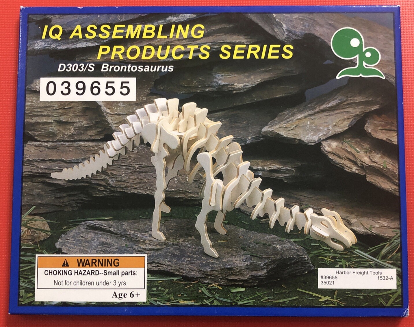 IQ Assembling Products Series - Brontosaurus - WOODEN 3D Model PUZZLE ...