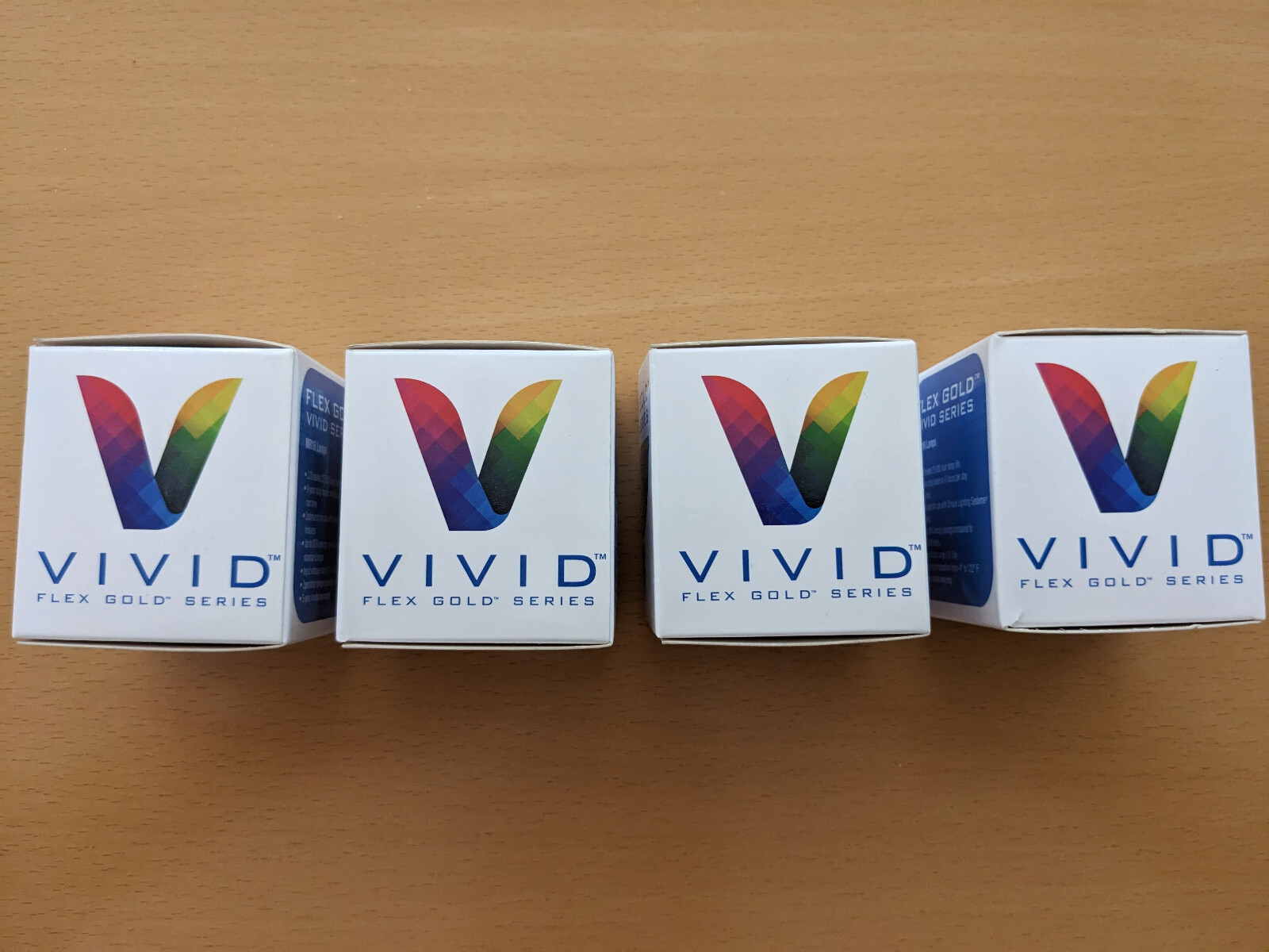 Lot of 4: FLEX GOLD VIVID LED Lamp LED-4W Warm White Flood MR16 Lights ...