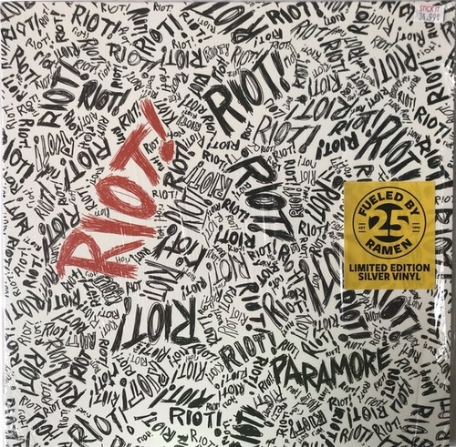 Paramore - Riot LP - Silver COLORED Vinyl Album - SEALED NEW IMPORT ...