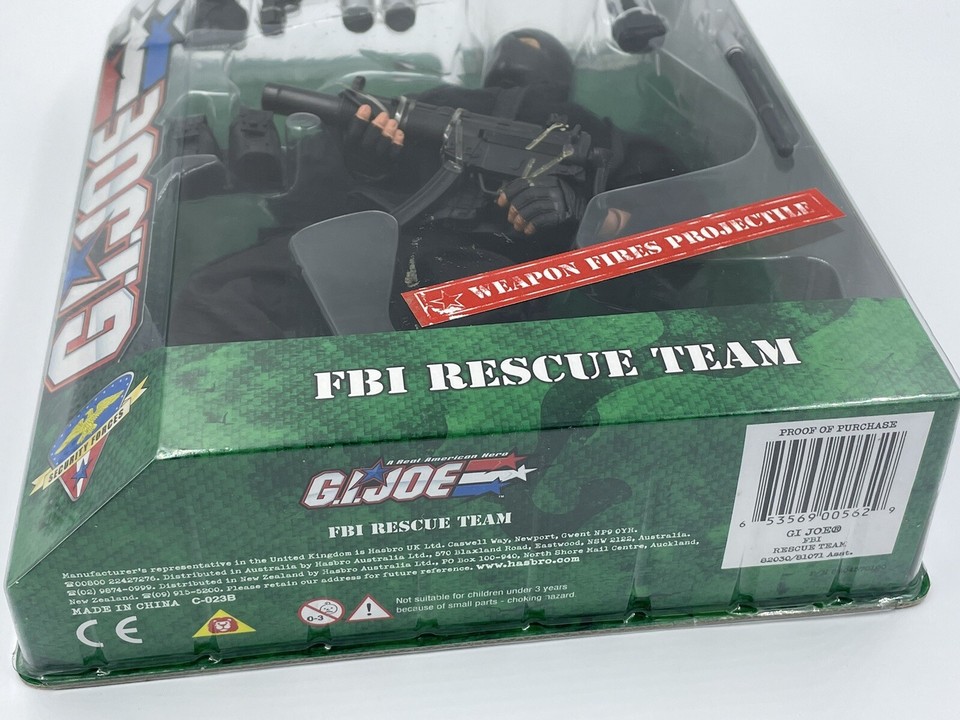 GI Joe FBI Rescue Team Security Forces 12" action figure 2004 Rare | eBay