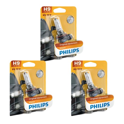 3X Philips Standard H9 Halogène 65W 12V Ampoules Auto | eBay