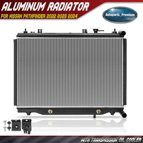 Plastic+Aluminium Radiator w/ Trans. Oil Cooler for Nissan Pathfinder ...
