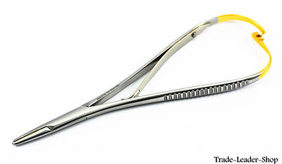 Mathieu Needle Holder 14 cm TC Tip gold surgical suture Dental | eBay