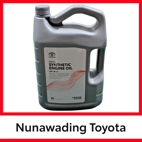Genuine Toyota Synthetic SAE 0W-30 C2 Diesel Engine Motor Oil D4D DPF ...